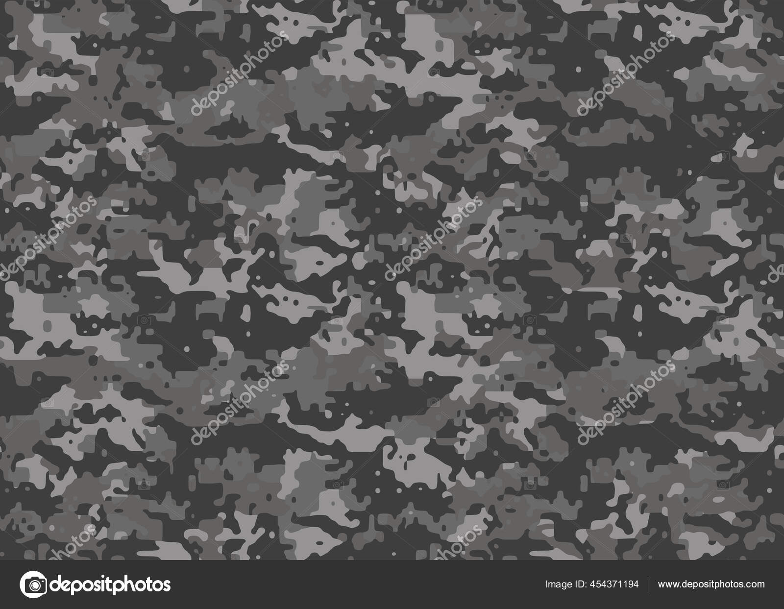 Full Seamless Dark Military Camouflage Texture Pattern Vector Dark ...