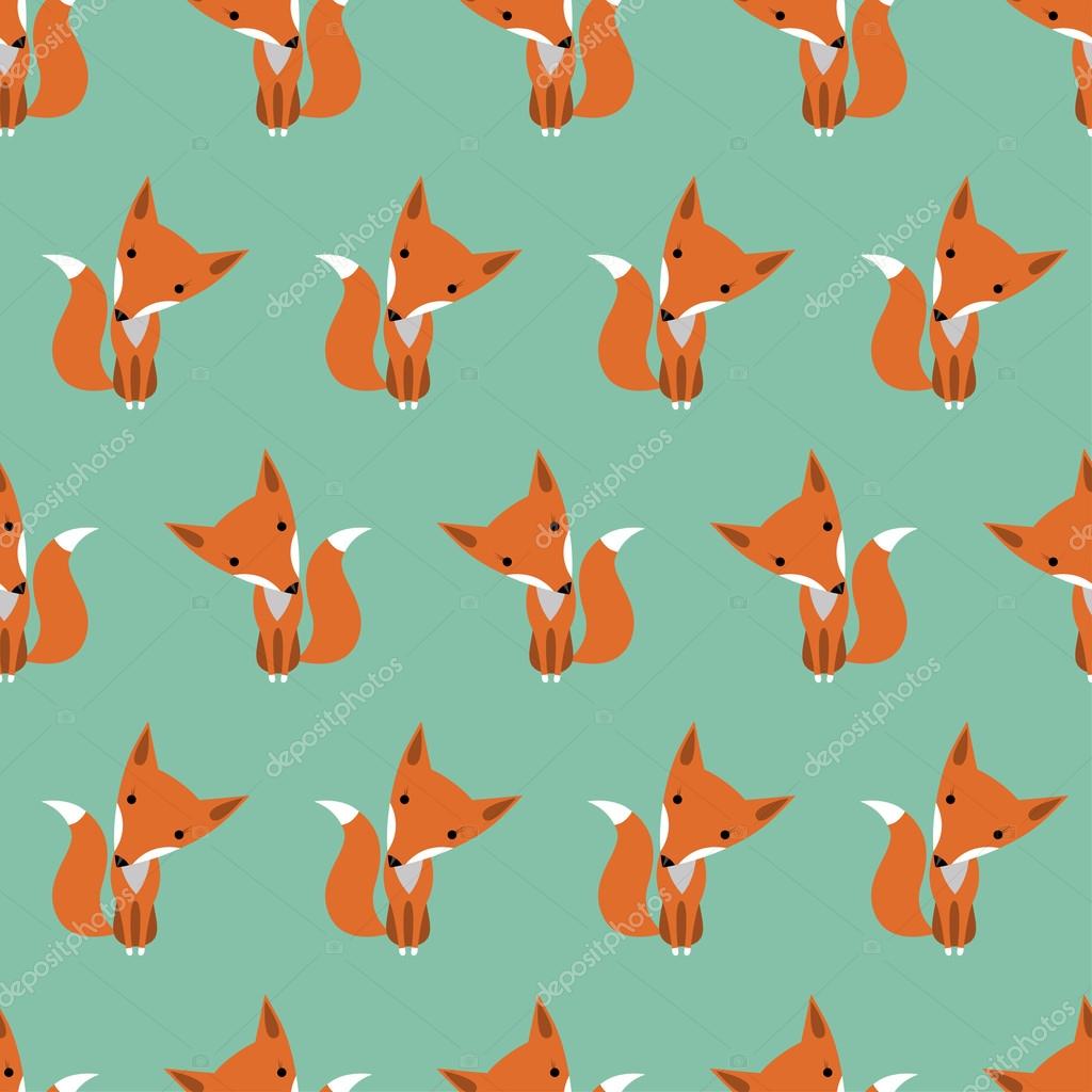 Graphically foxes pattern — Stock Vector © Deliya #87283274