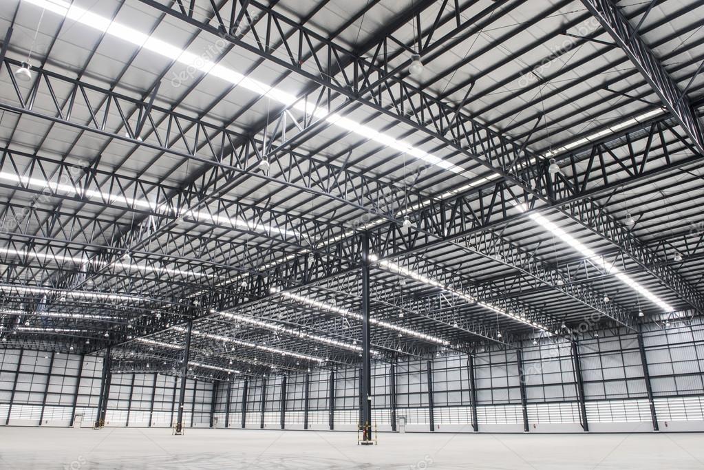 Large modern empty storehouse — Stock Photo © tipchai #65954099