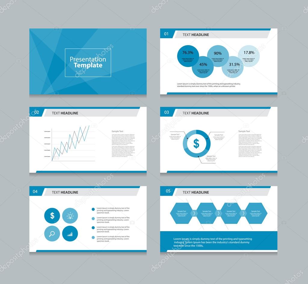 Page presentation layout design template Stock Vector Image by ...