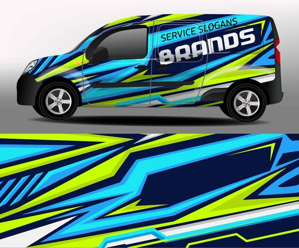 Car Design Development Company Vector Design Delivery Van Car Sticker ...