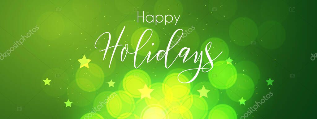 Green happy holidays Vector Art Stock Images | Depositphotos