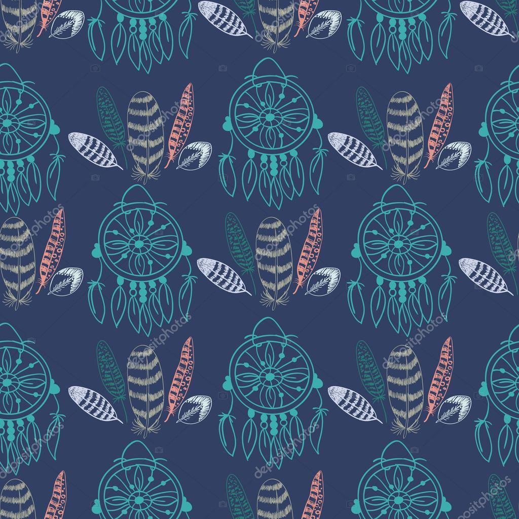 Native American Seamless Pattern Stock Vector Image by ©lianella #85347096