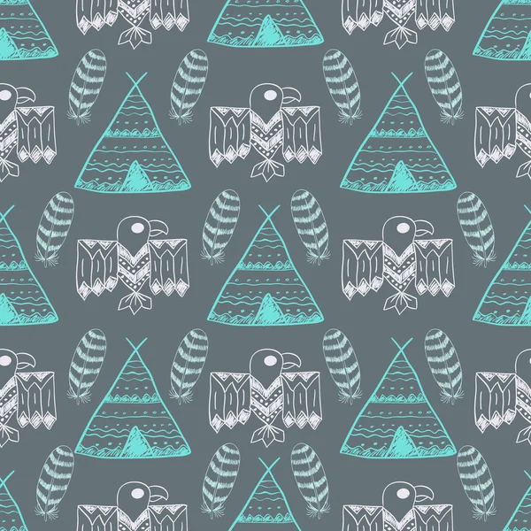 Native American Seamless Pattern Stock Vector Image by ©lianella #85357756
