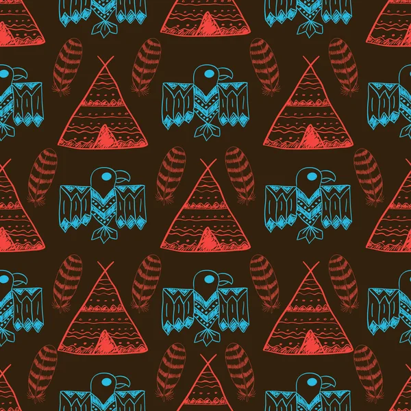 Native American Seamless Pattern Stock Vector Image by ©lianella #85357756