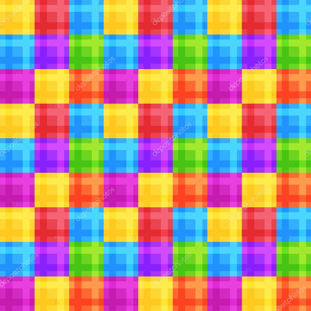 Colorful squares seamless pattern — Stock Vector © lianella #98209902