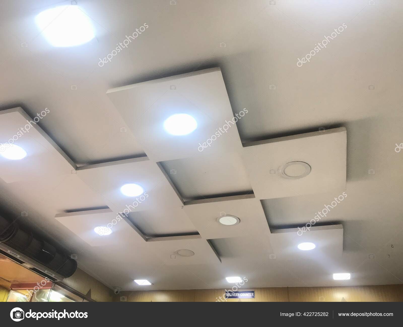 Suspended Gypsum Reflected False Ceiling Design Designs Made Corner ...