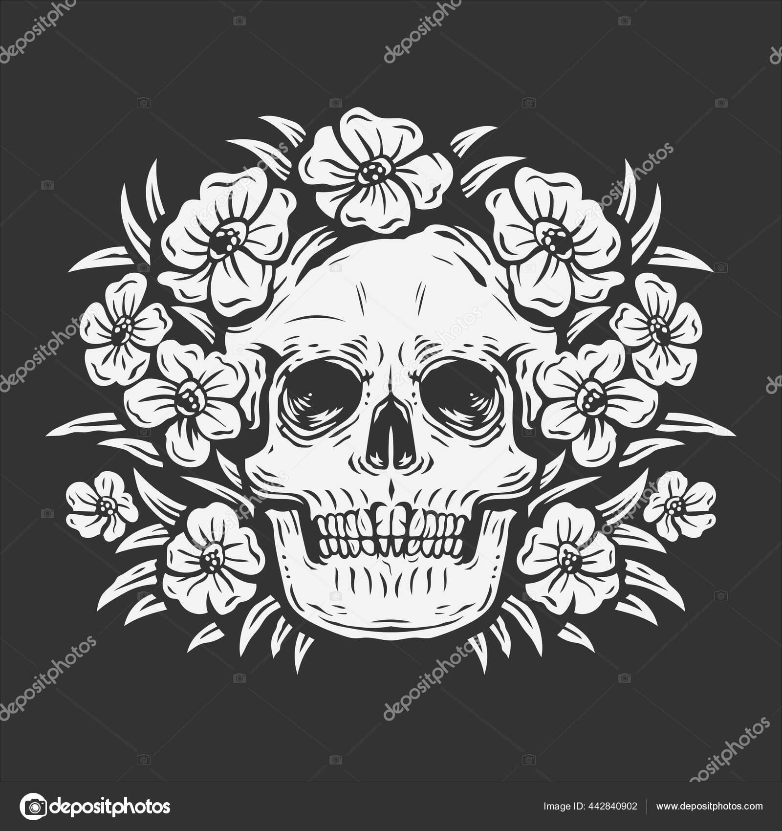 Dead Rose Flower Drawing