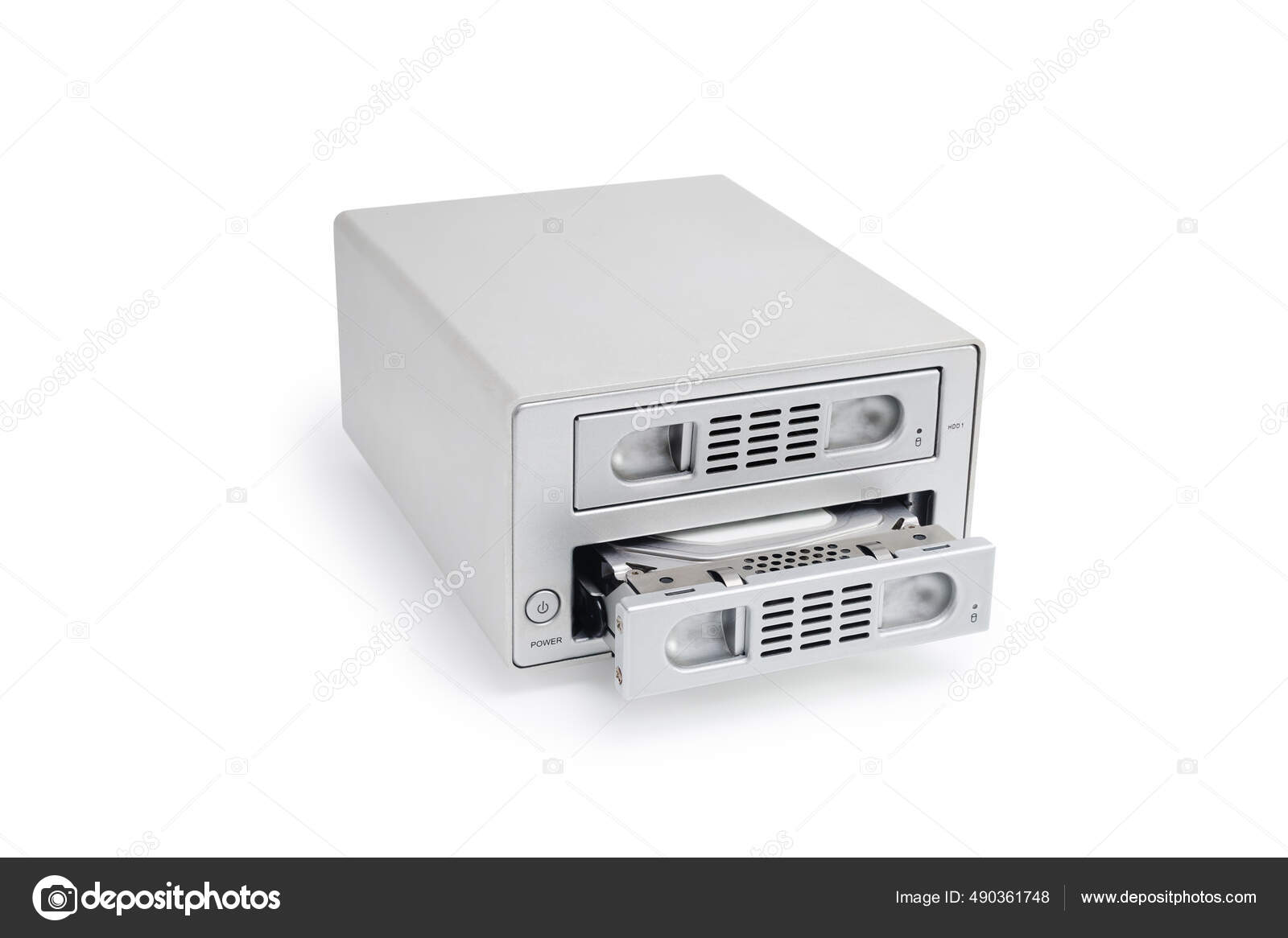 Aluminum Alloy Multi Bay Storage Nas Docking Stations Hdd Bay — Stock ...