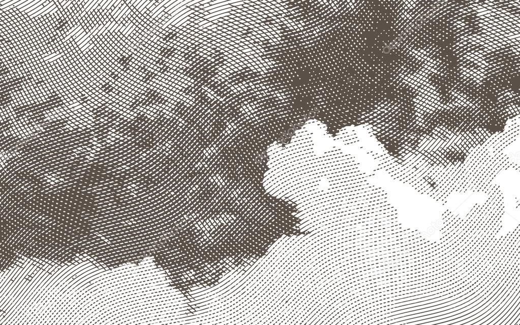 Vintage sky clouds engraving Stock Vector Image by ©vvvisual #114846874
