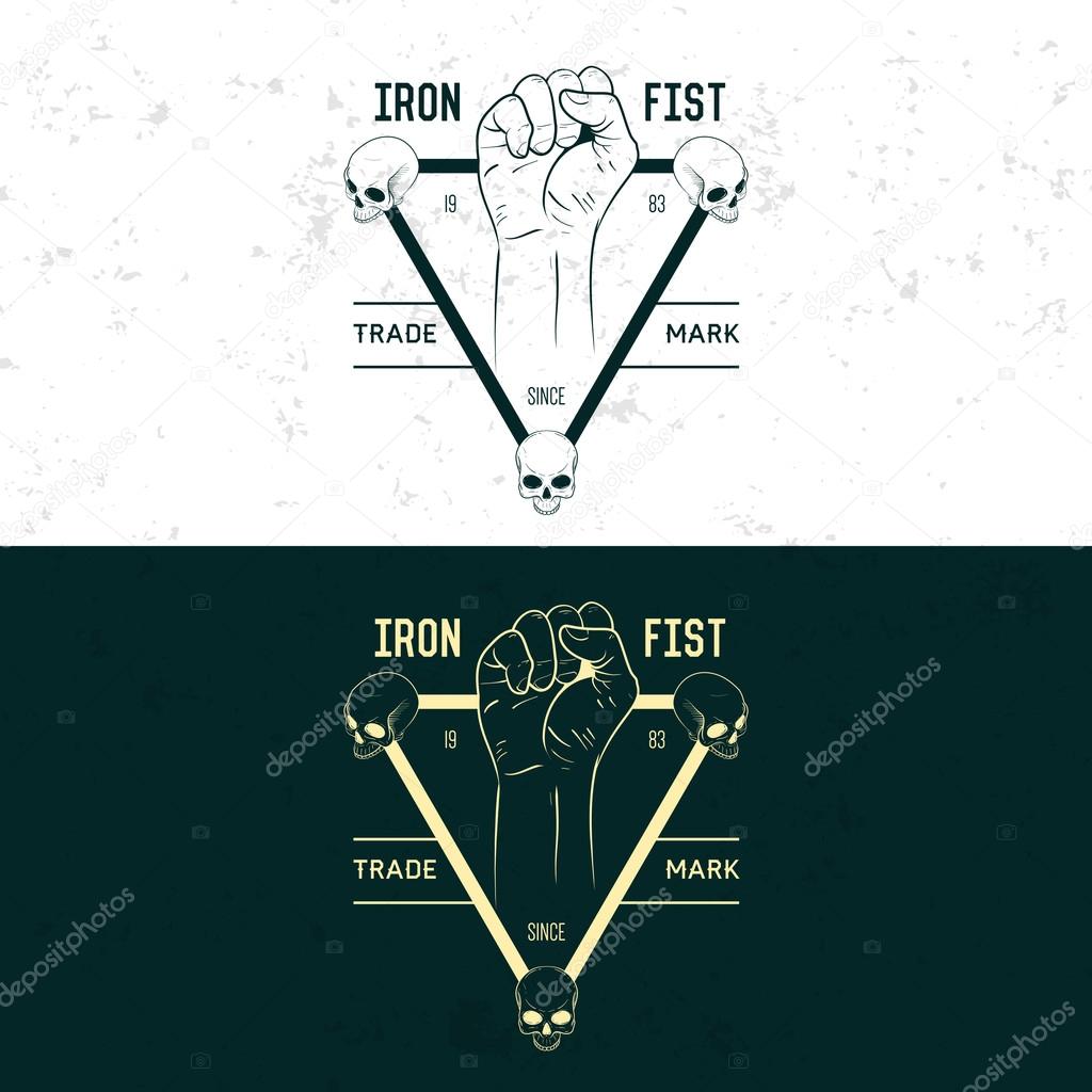 Fist and skulls logos, labels Stock Vector Image by ©vvvisual #66070943