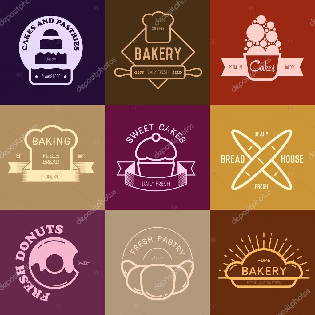 Colorful food logos Stock Vector Image by ©vvvisual #72269943