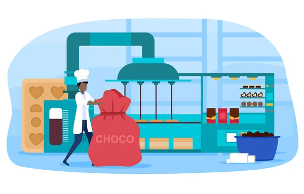 Cartoon chocolate factory Vector Art Stock Images | Depositphotos