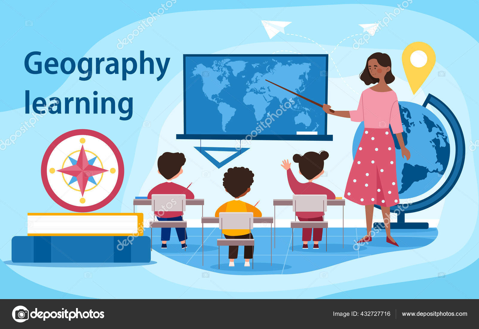 Geography learning concept Stock Vector by ©mentalmind 432727716