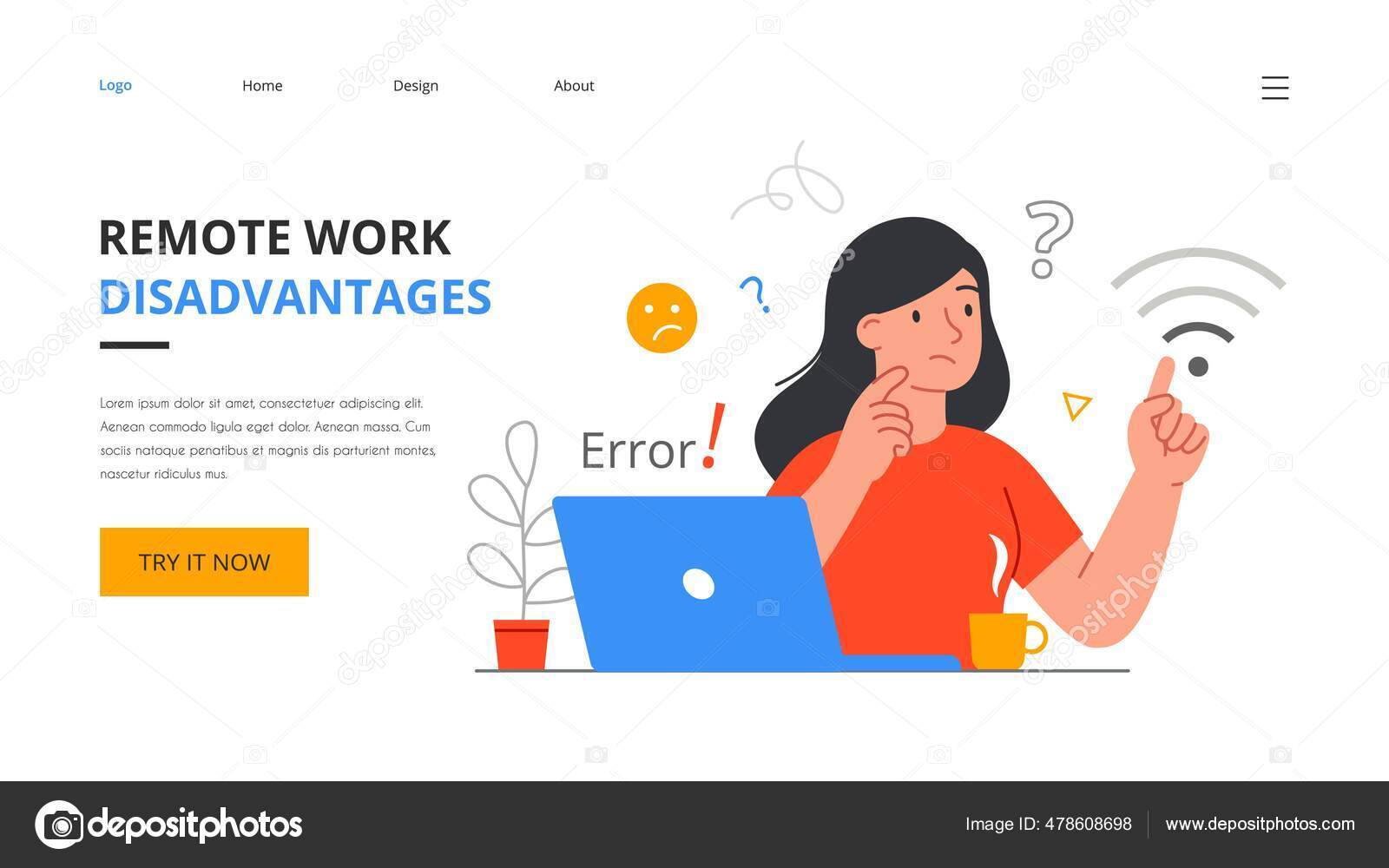 Problems with the internet connection Stock Vector Image by ©mentalmind ...