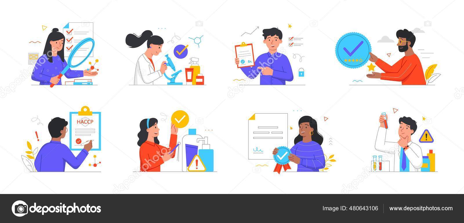 Product quality and safety control Stock Vector by ©mentalmind 480643106