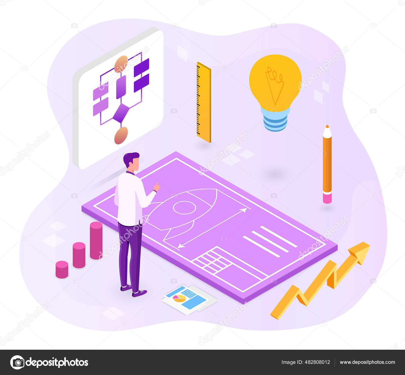 Project development concept Stock Illustration by ©mentalmind #482808012