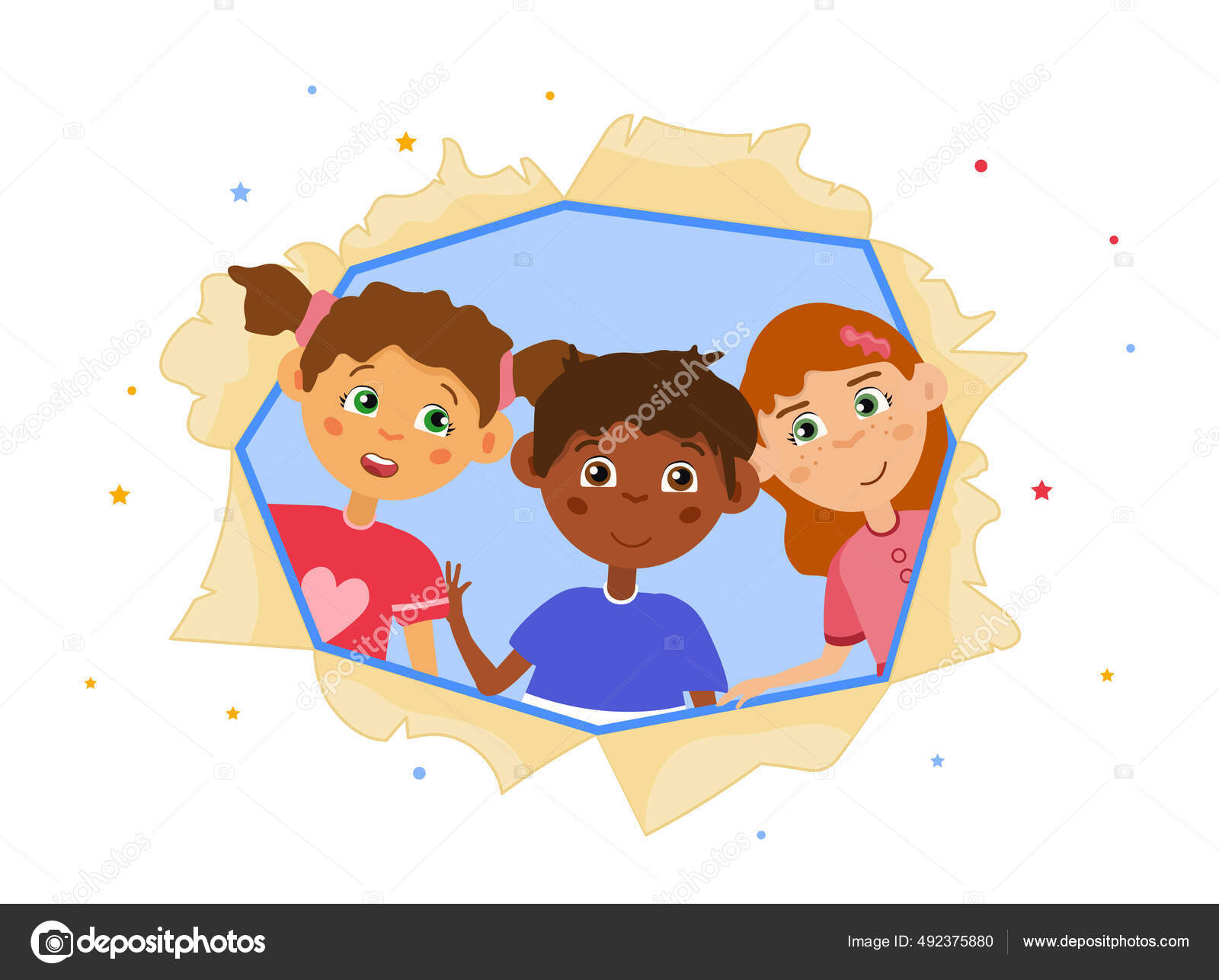 Curious Child Cartoon