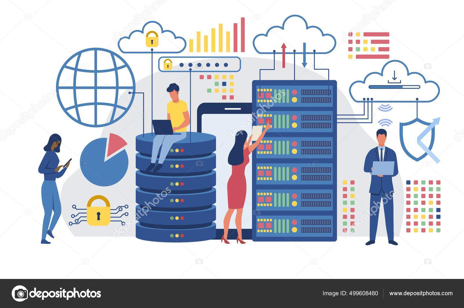 Visualization of information data concept Stock Vector by ©mentalmind ...