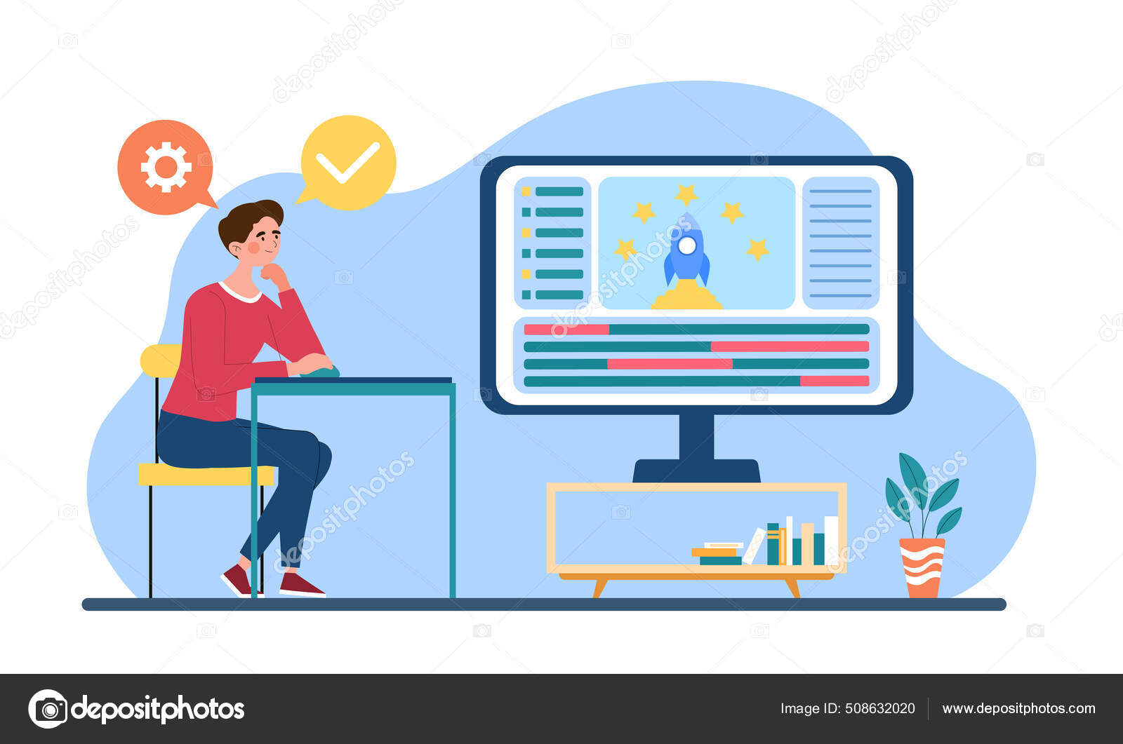 Profession of graphic animator Stock Vector Image by ©mentalmind #508632020