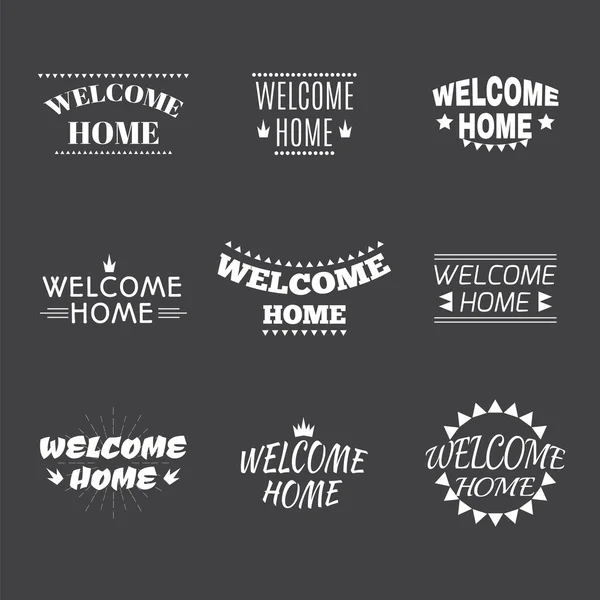 Welcome home card Vector Art Stock Images | Depositphotos