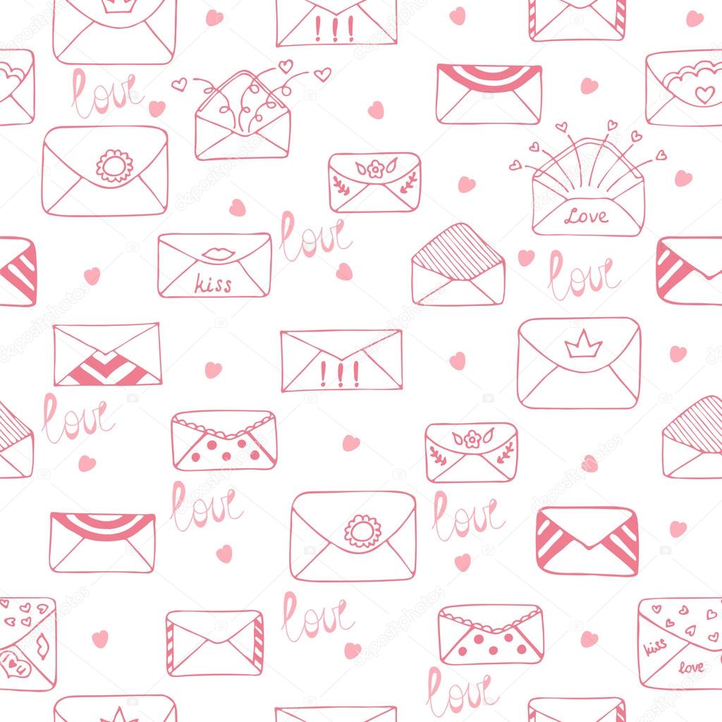 Romantic seamless pattern. Cute background Stock Vector by ©Saenal78 ...