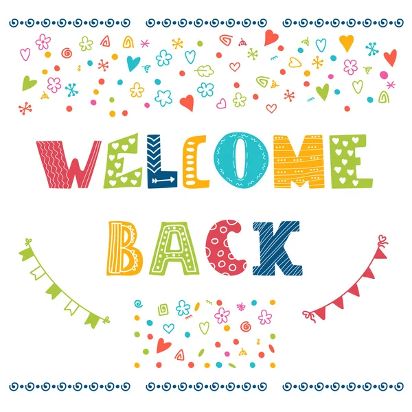 Welcome back sign Vector Art Stock Images | Depositphotos