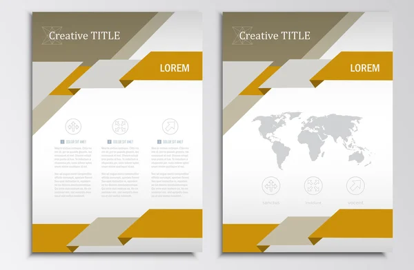 Vector brochure template. A4 format layout. Home page and more ...