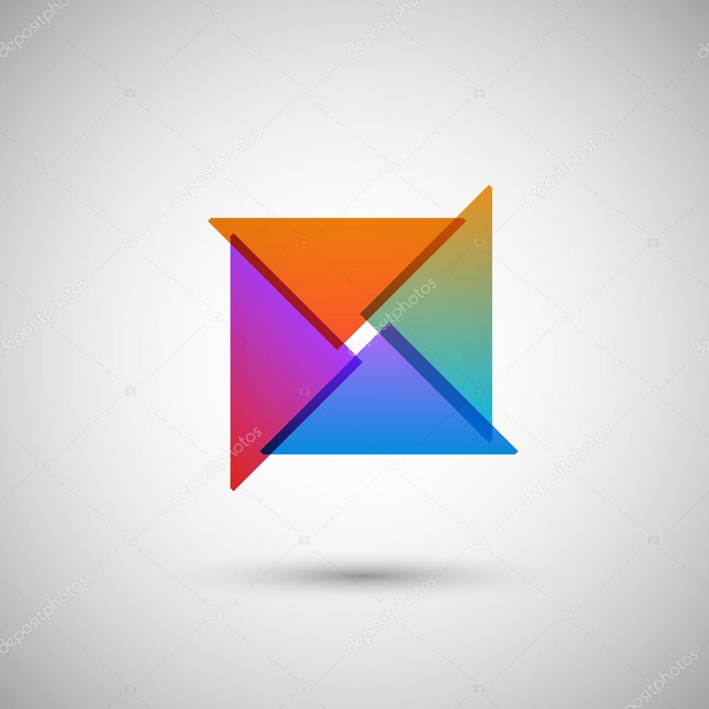 Color line abstract symbol. Stock Vector Image by ©Gaisonok #62988725