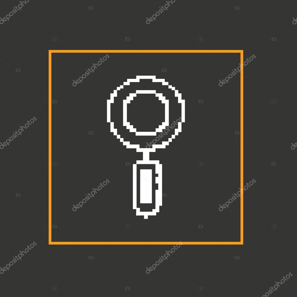 Simple lupa de píxeles con estilo Vector de stock por ©Gaisonok 62991035
