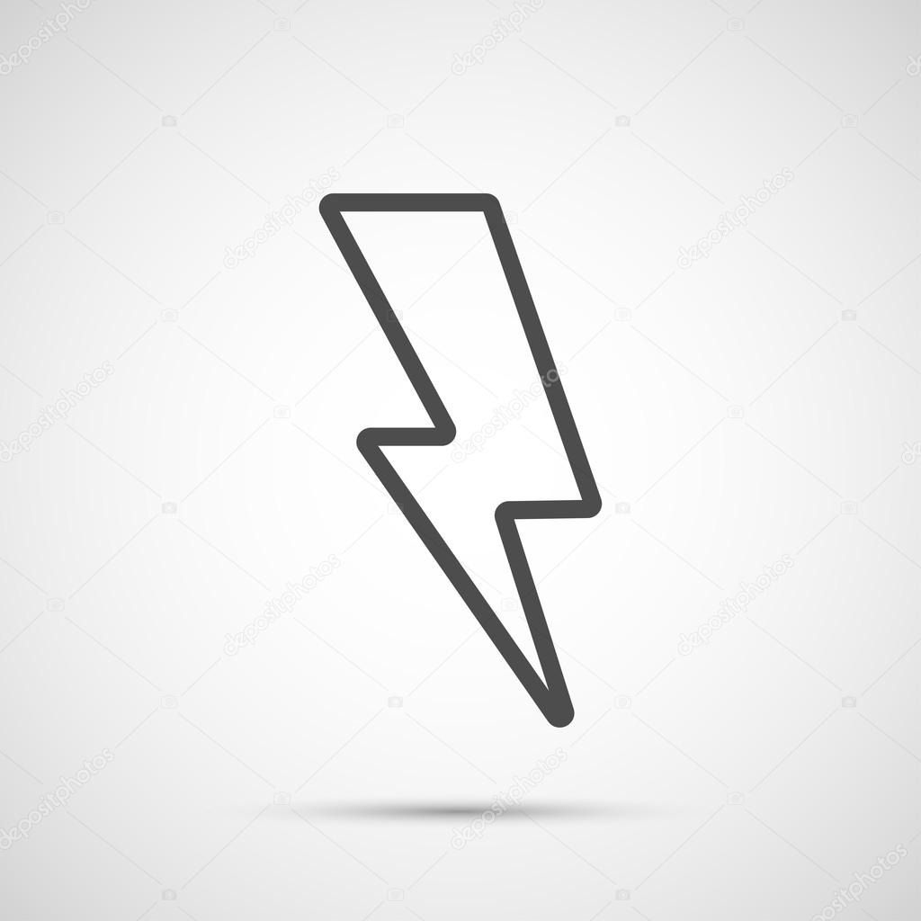 Vector lightning isolated on white background Stock Vector by ©Gaisonok ...