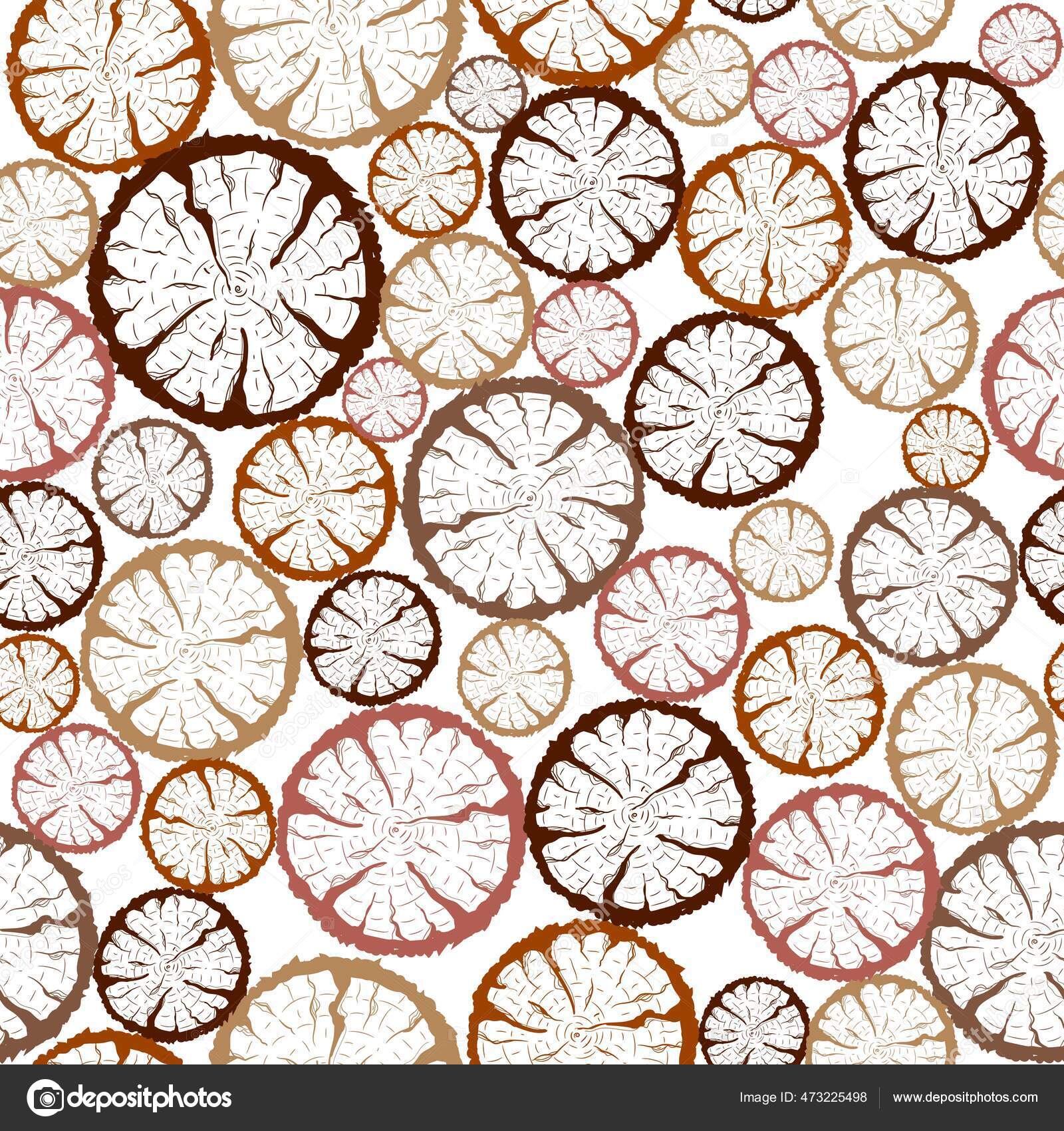 Brown Seamless Pattern Fuel Woods Chopped Logs Forest Conceptual Art ...