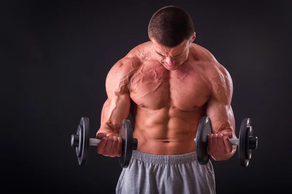 Bodybuilder posing in different poses demonstrating their muscles ...