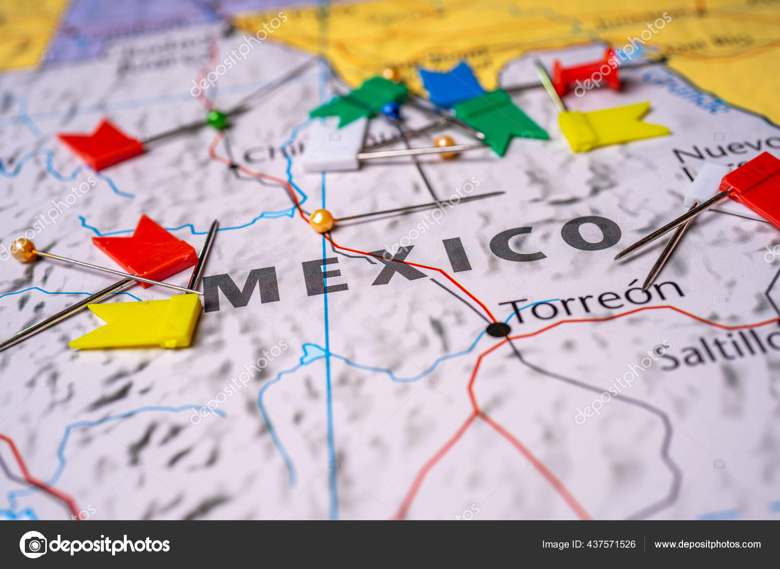 Mexico Map America — Stock Photo © aallm #437571526