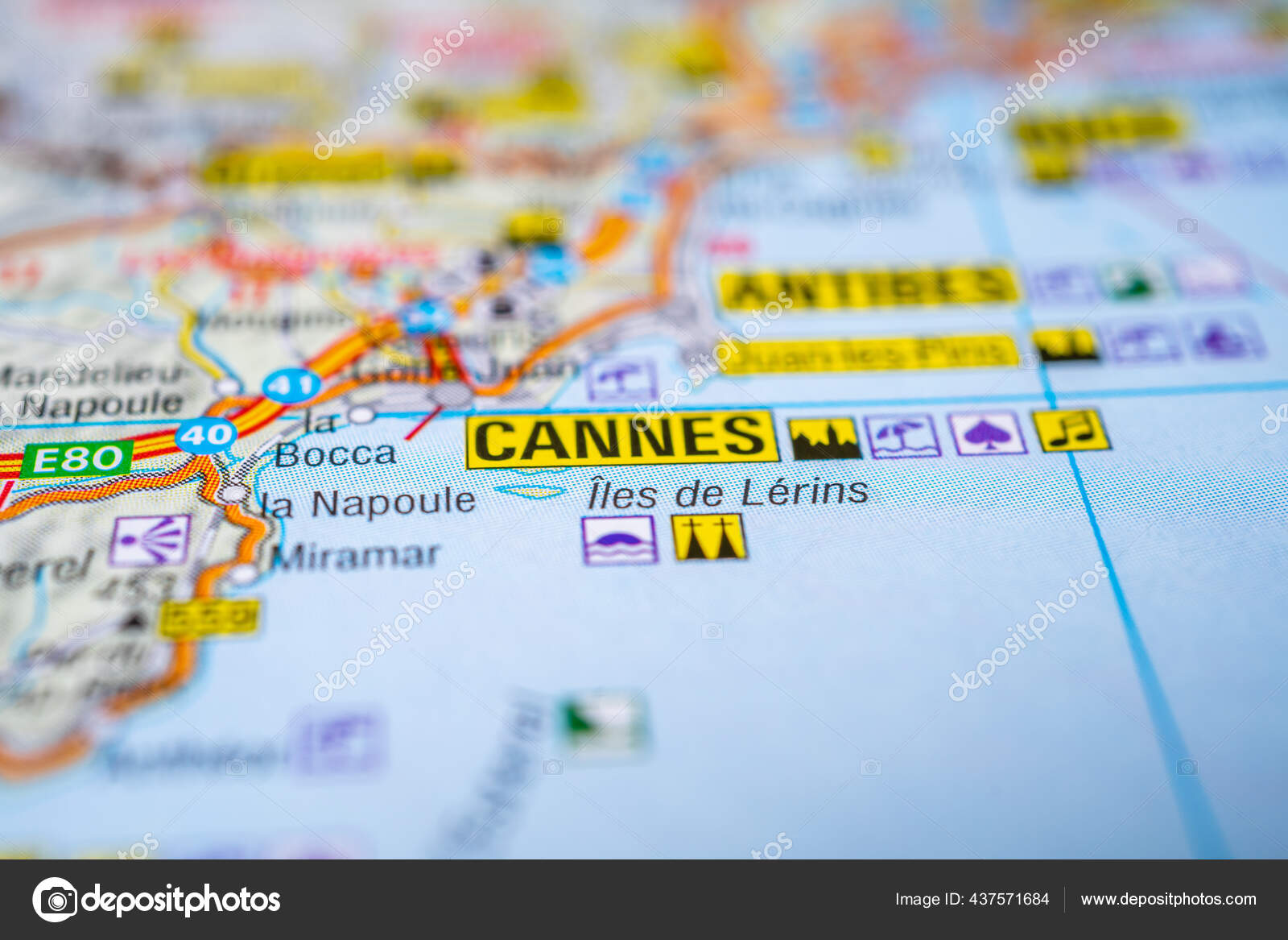 Cannes Europe Map Stock Photo by ©aallm 437571684