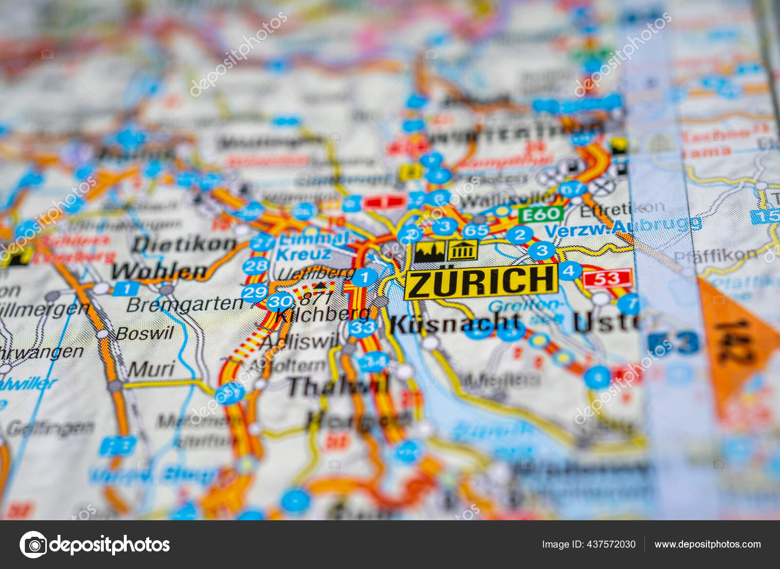 Zurich Europe Map