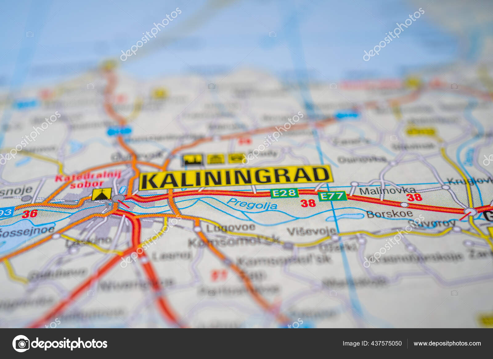 Kaliningrad Europe Map Stock Photo by ©aallm 437575050