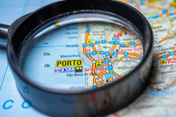 Porto Europe Map — Stock Photo © aallm #466931162