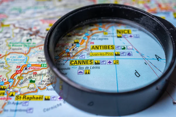 Cannes Europe Map — Stock Photo © aallm #466943318