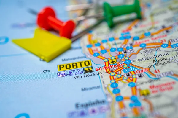 Porto Europe Map — Stock Photo © aallm #466931162