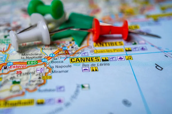 Cannes Europe Map — Stock Photo © aallm #466943318