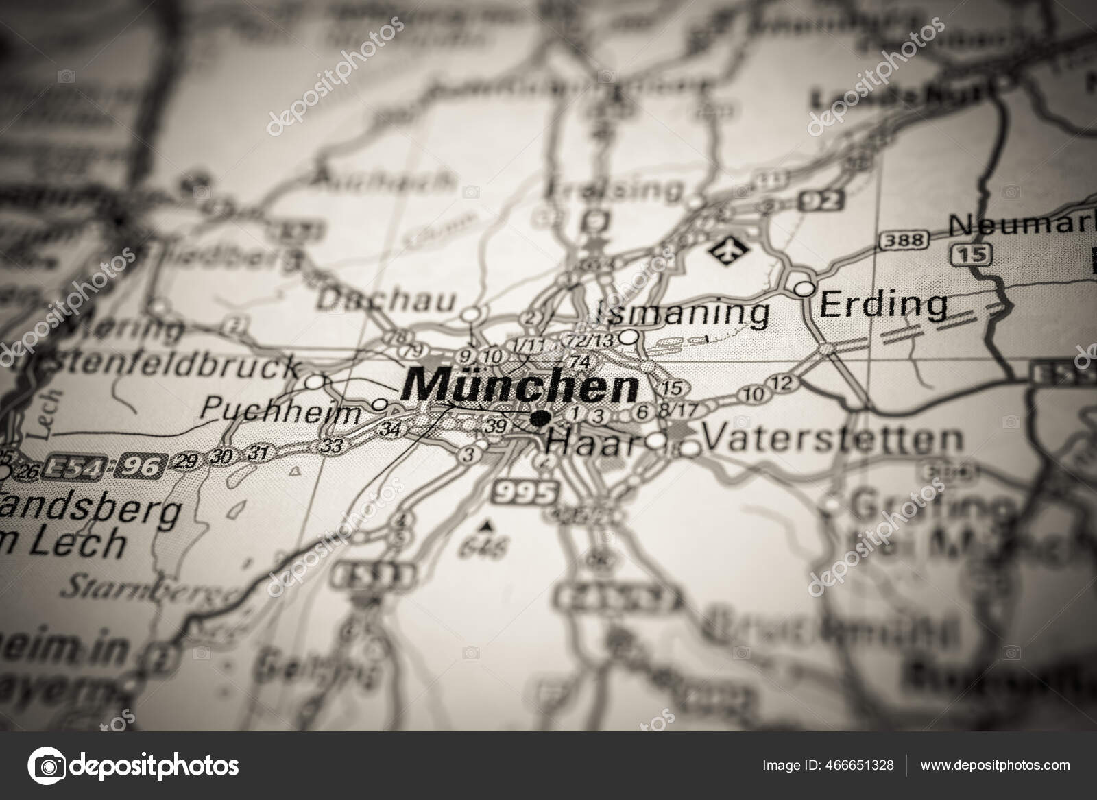 Munchen Europe Map Stock Photo by ©aallm 466651328