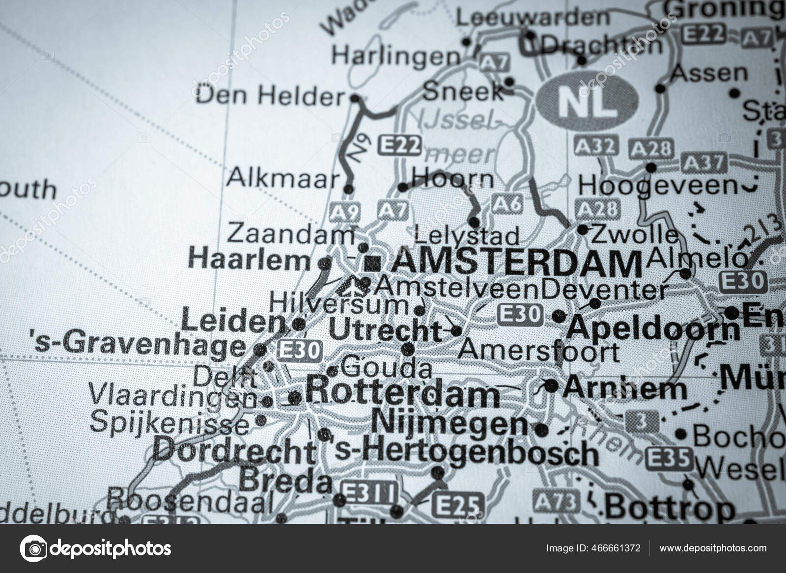 Amsterdam Europe Map Stock Photo by ©aallm 466661372