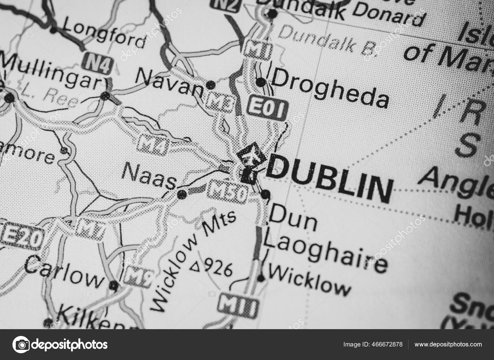 Dublin Europe Map Stock Photo by ©aallm 466672878