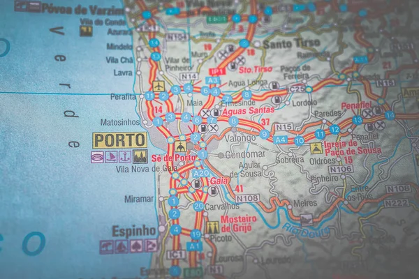 Porto Europe Map — Stock Photo © aallm #466931162