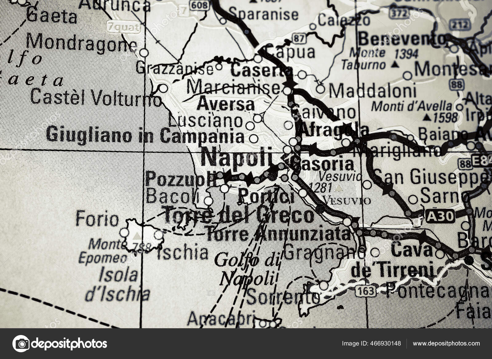 Napoli Europe Map Stock Illustration by ©aallm #466930148