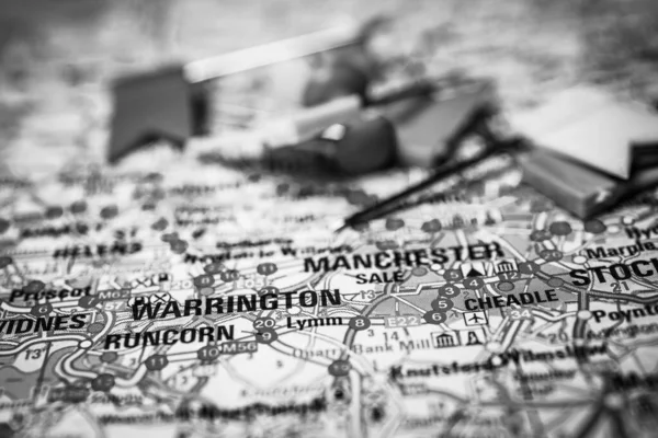 Manchester Map Europe Stock Photo by ©aallm 466952038