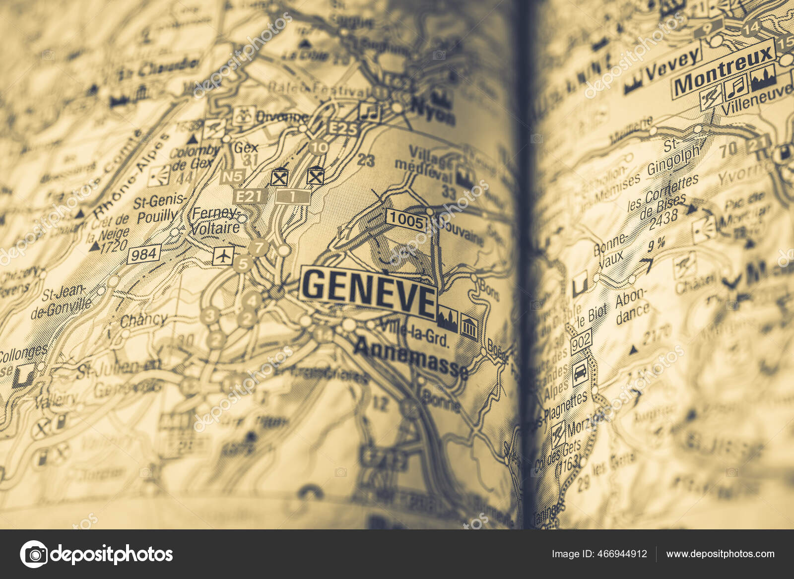 Geneve Europe Map — Stock Photo © aallm #466944912