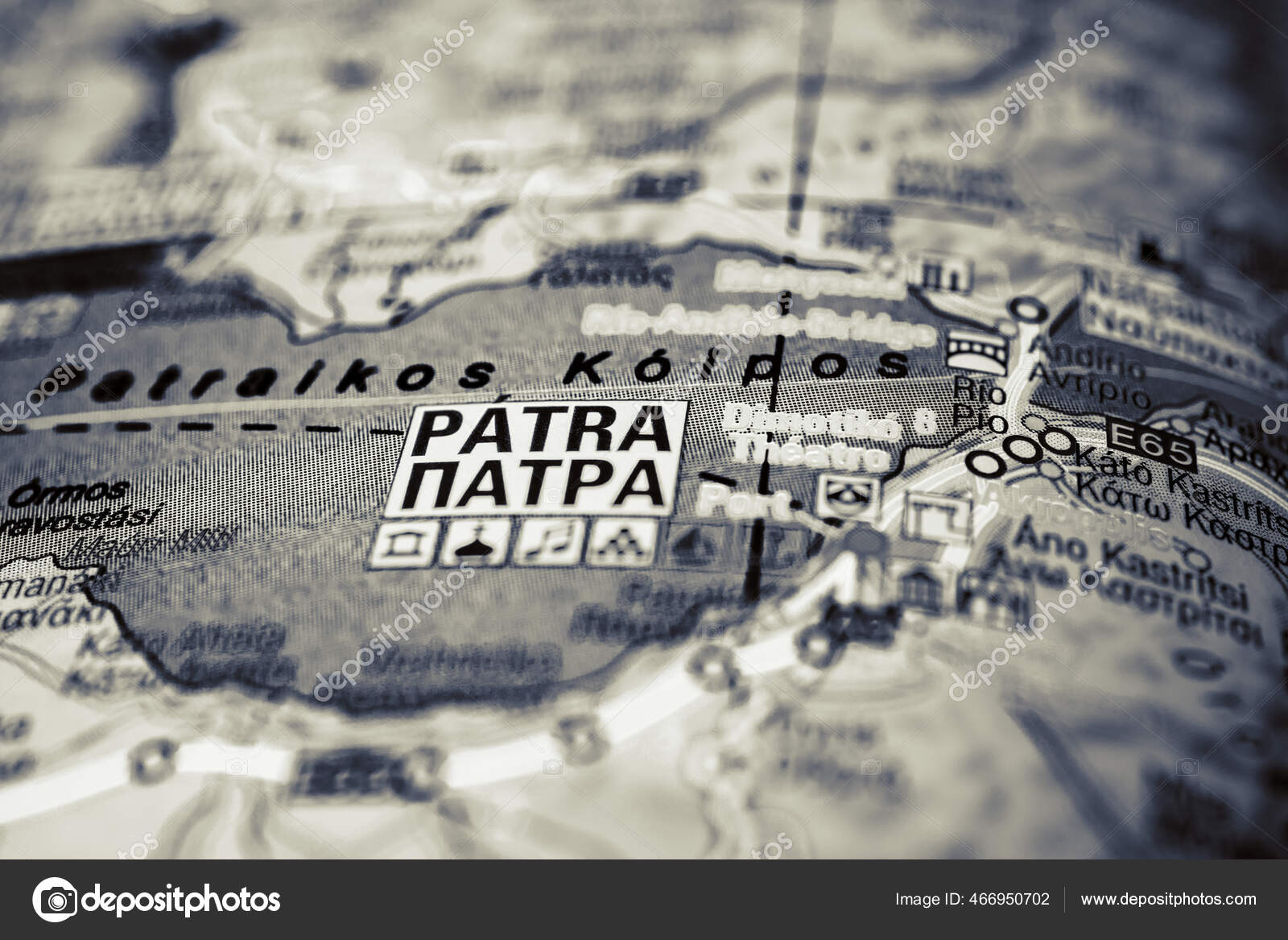 Patra Europe Map Stock Photo by ©aallm 466950702