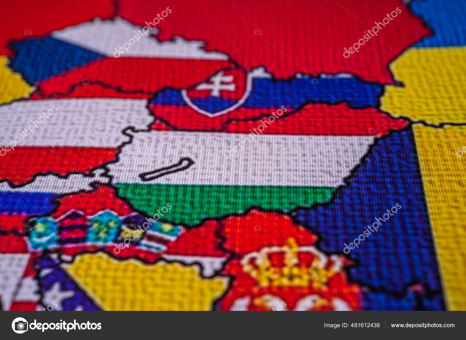 Hungary Europe Map Background — Stock Photo © aallm #481612438